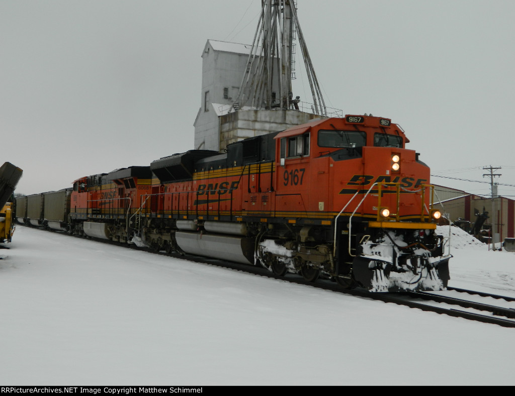Snowy Coal Load In Old Monroe